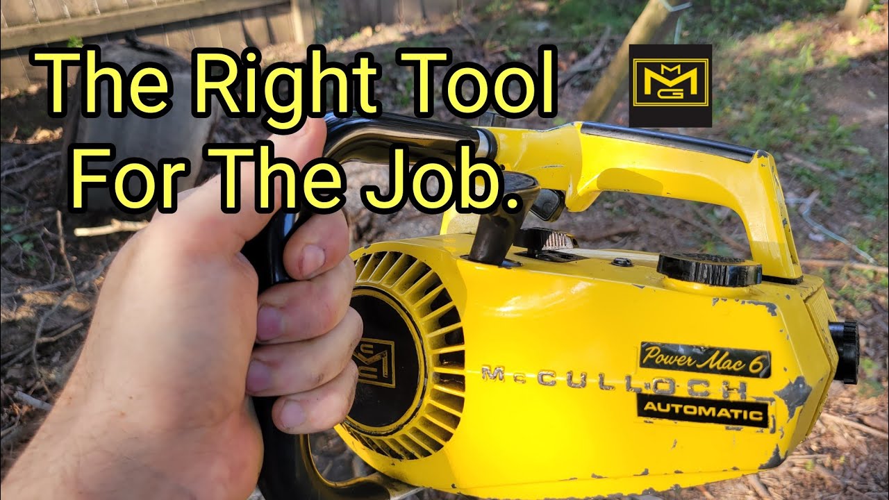 The Right Tool For The Job, McCulloch Power Mac 6 - YouTube