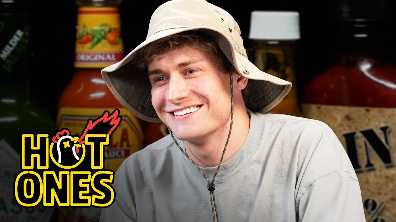 Cole Bennett Needs Lemonade While Eating Spicy Wings | Hot Ones - YouTube