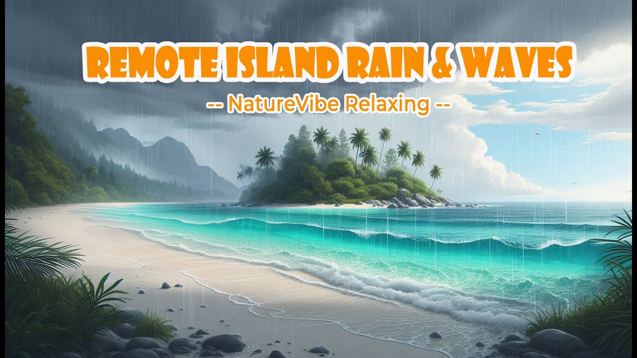 Remote Island Rain & Ocean Waves | Nature Sounds for Meditation - YouTube