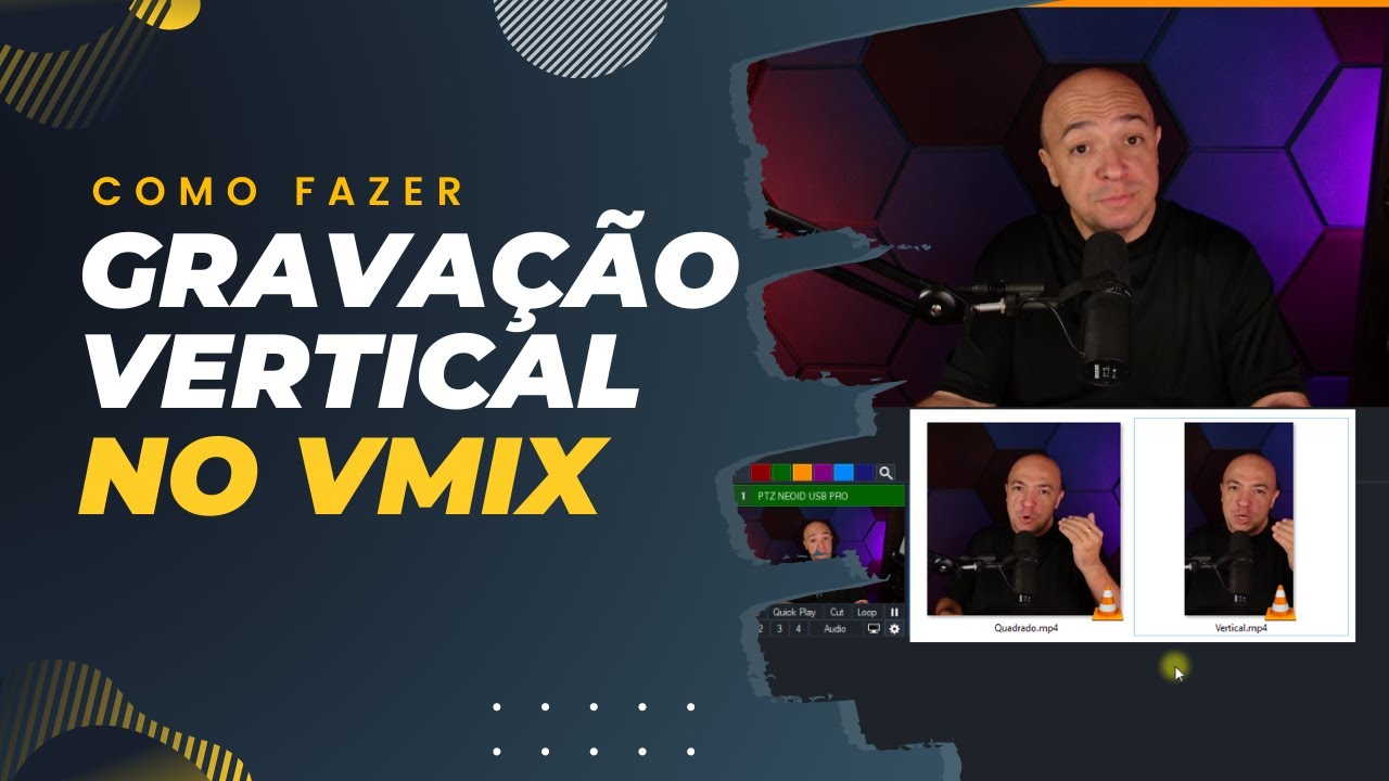 COMO FAZER GRAVAÇÃO VERTICAL NO VMIX - YouTube