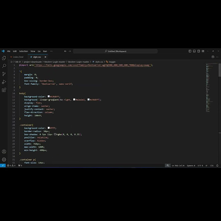 Create a Login Page Design using HTML, CSS and JavaScript. - YouTube