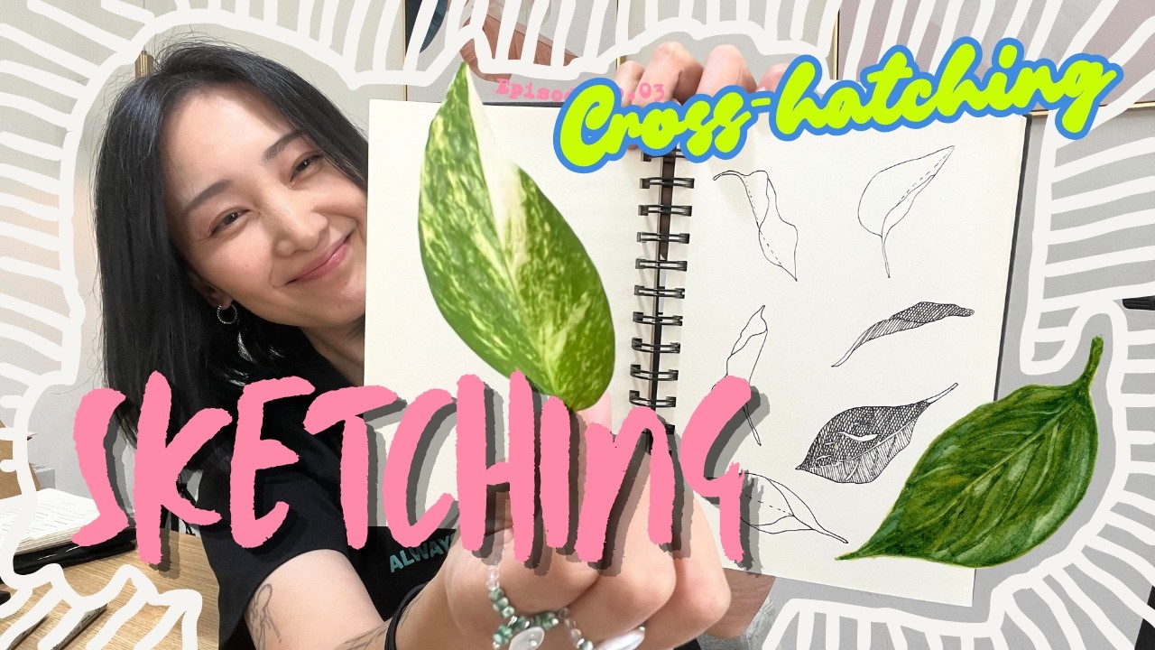 Sketch A Leaf: Slowing Down Easy Cross-Hatching Method with Sakura ...