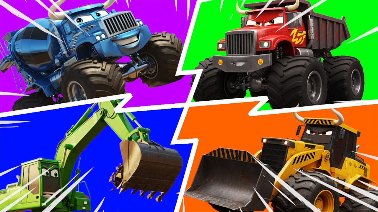 Super Monster Bull Trucks – Horns Up, Power On! + More Nursery Rhymes ...