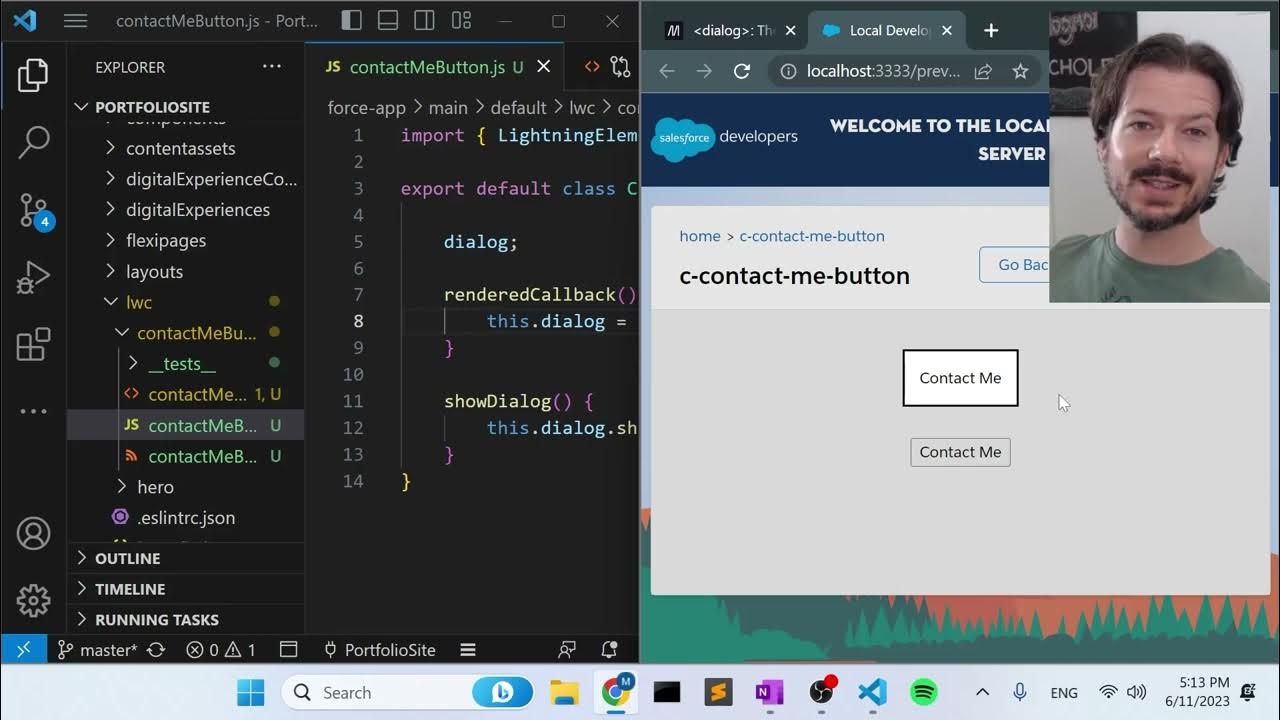 Salesforce Lwc Lwr Portfolio Site Tutorial Part 3 Contact Form Youtube