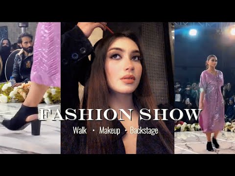 Walking The Ramp | Fashion Show | Backstage *Chaotic* - YouTube