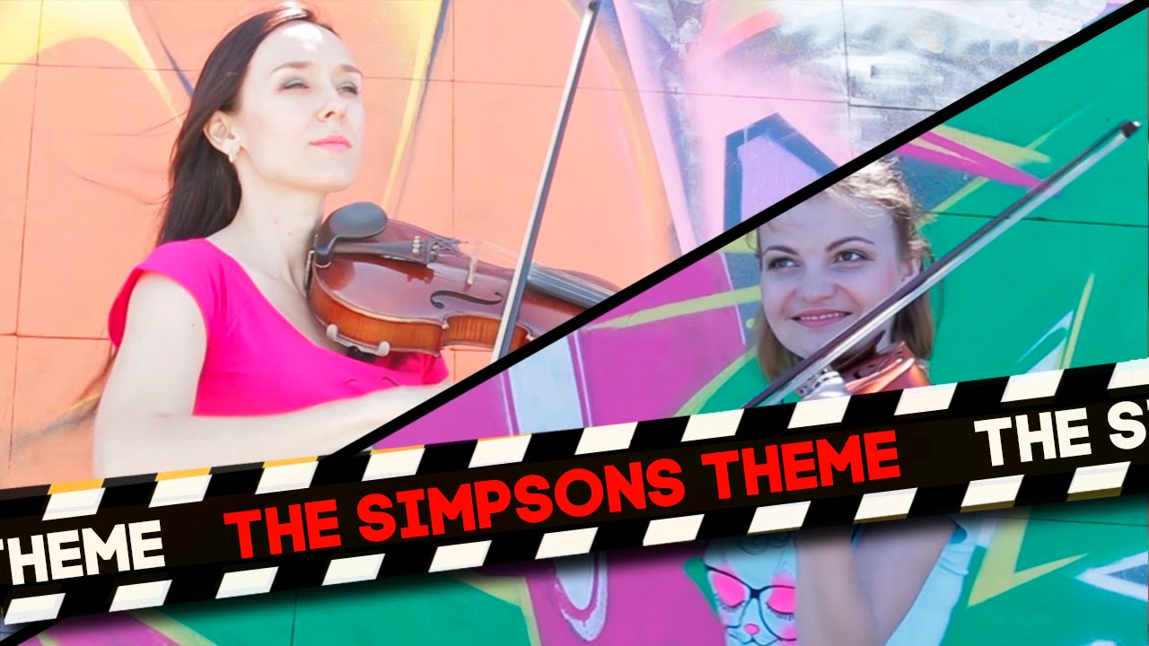 The Simpsons - Main Theme (Duet Feeriya violin) - YouTube