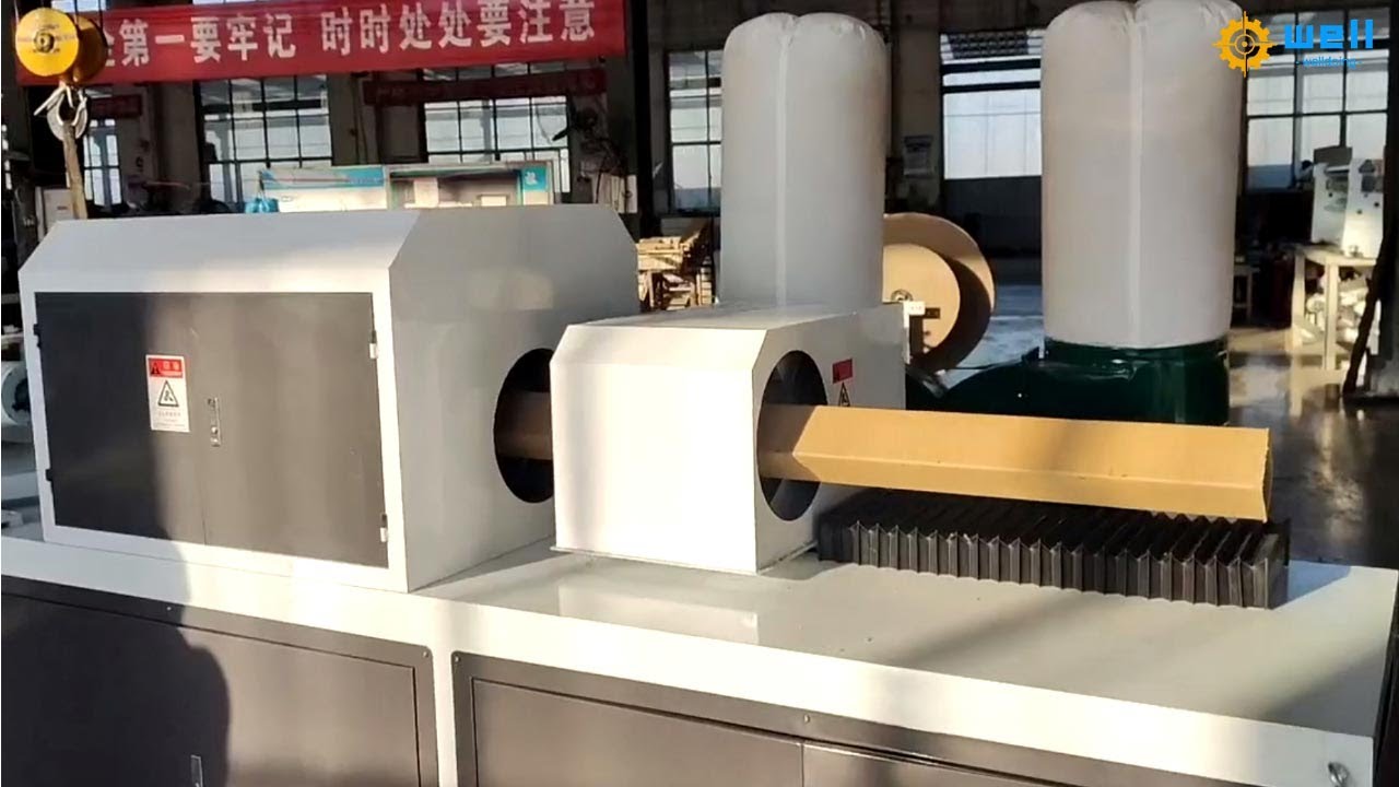 Square Paper Tube Making Machine Video From China #squaretube # ...