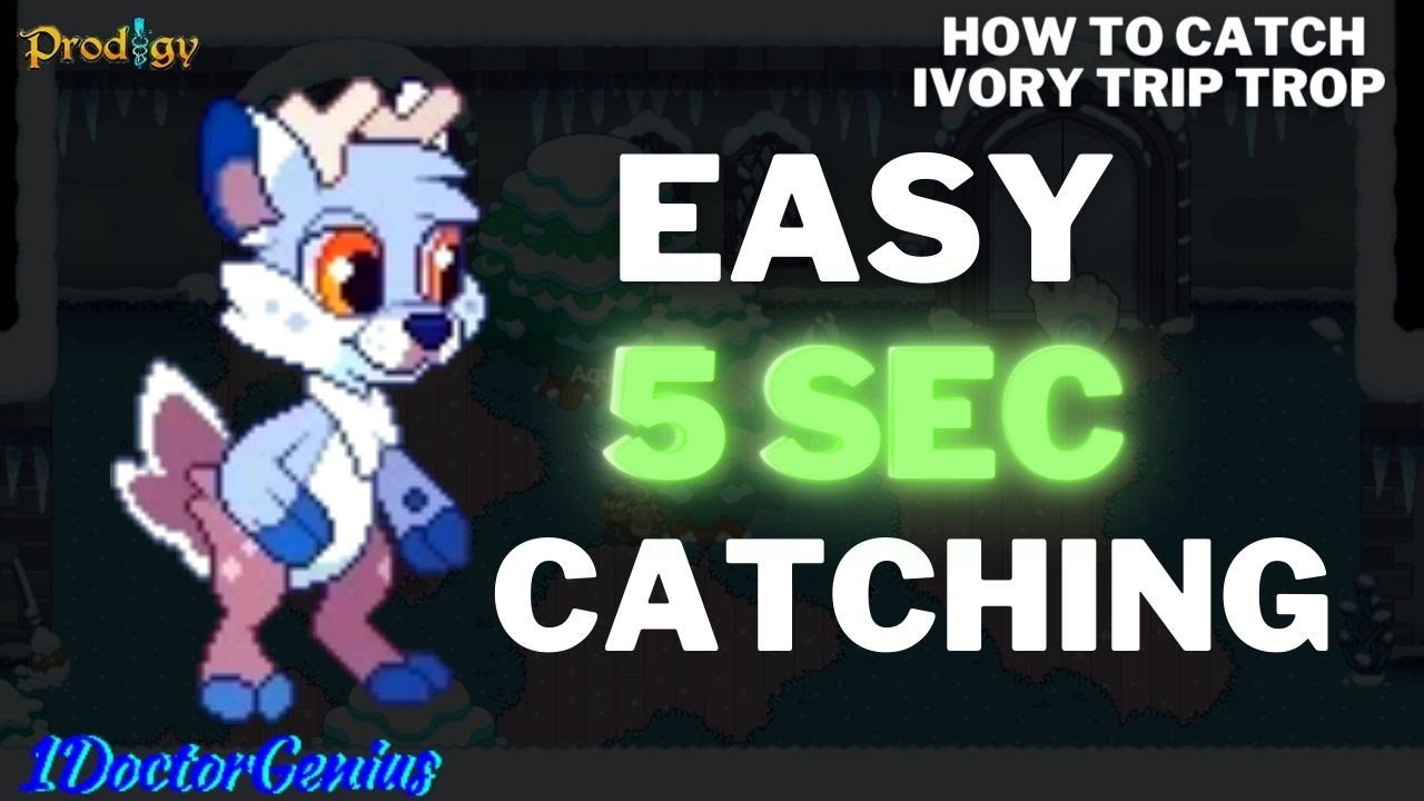 HOW TO CATCH LVL 94 IVORY TRIP TROP IN 5 SECOND: Prodigy Math Game ...