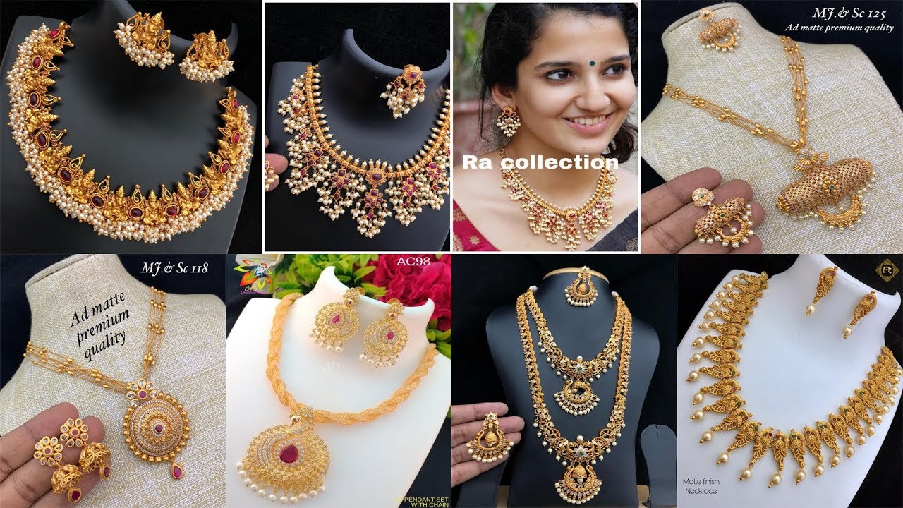 Online Shopping | Antique Matt Finished and CZ Jewllery Collections ...