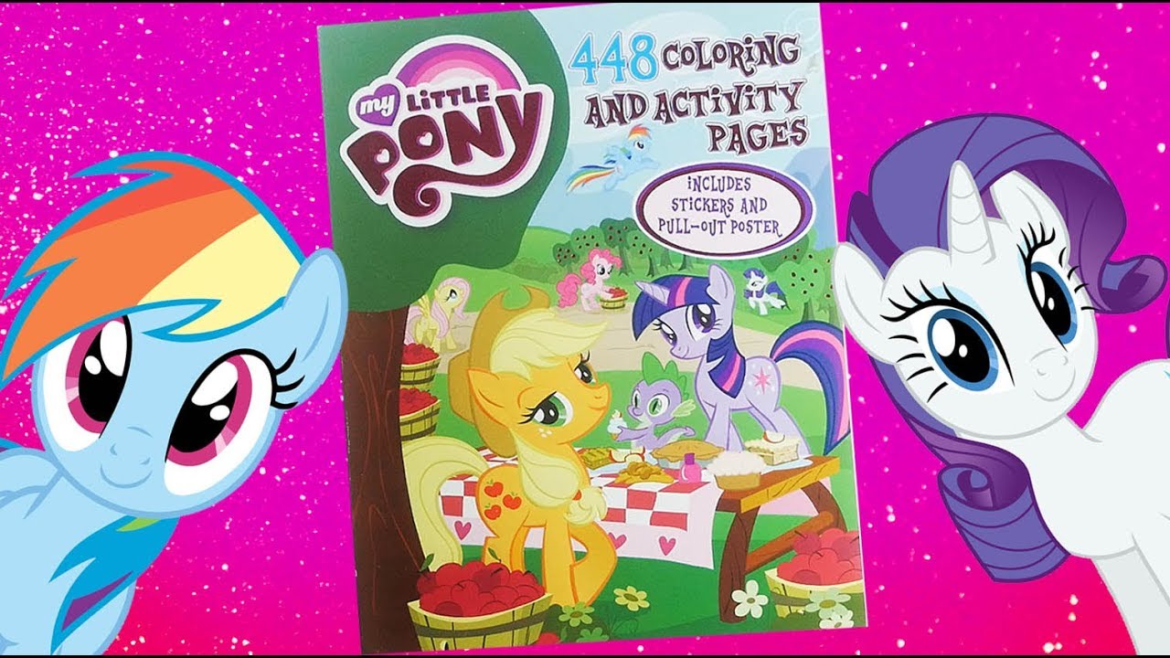 My little pony Activity book MLP coloring for kids colouring pages with ...