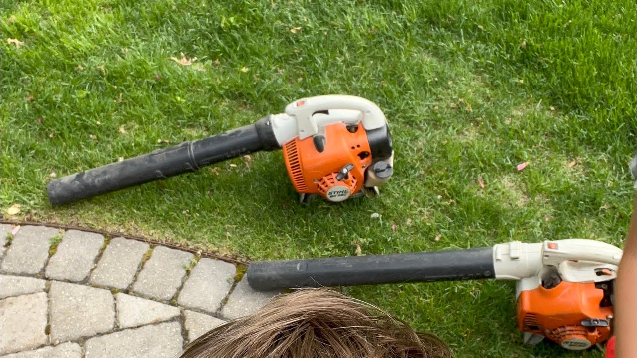 The leaf blower challenge - YouTube