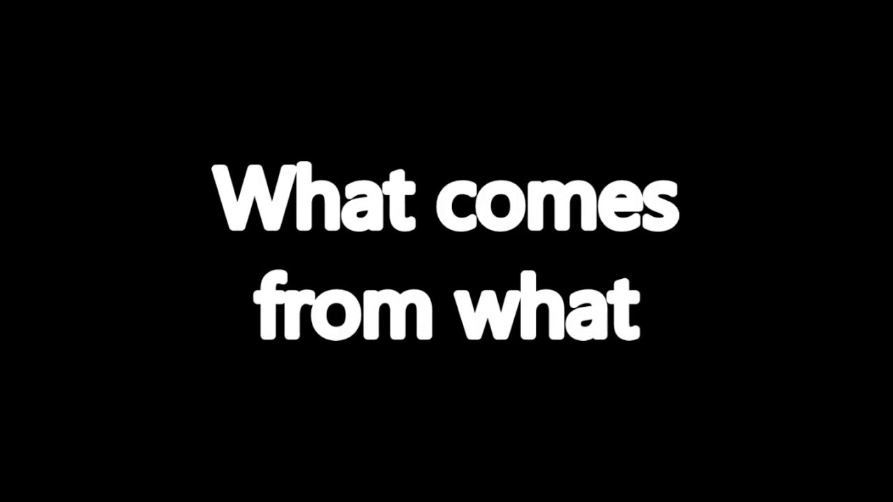 What comes from what (Da cosa nasce cosa) - YouTube