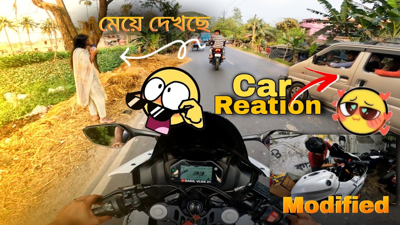 R15 v4 drl and indicator light modified 🥵🔥 R15 Car Reaction 😍 বন্ধু ...