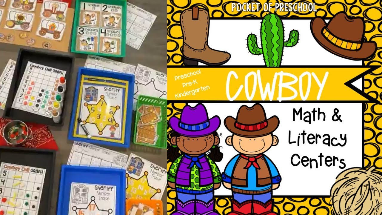Wild West Math and Literacy Centers You Have to See! Cowboy, Cowgirl ...