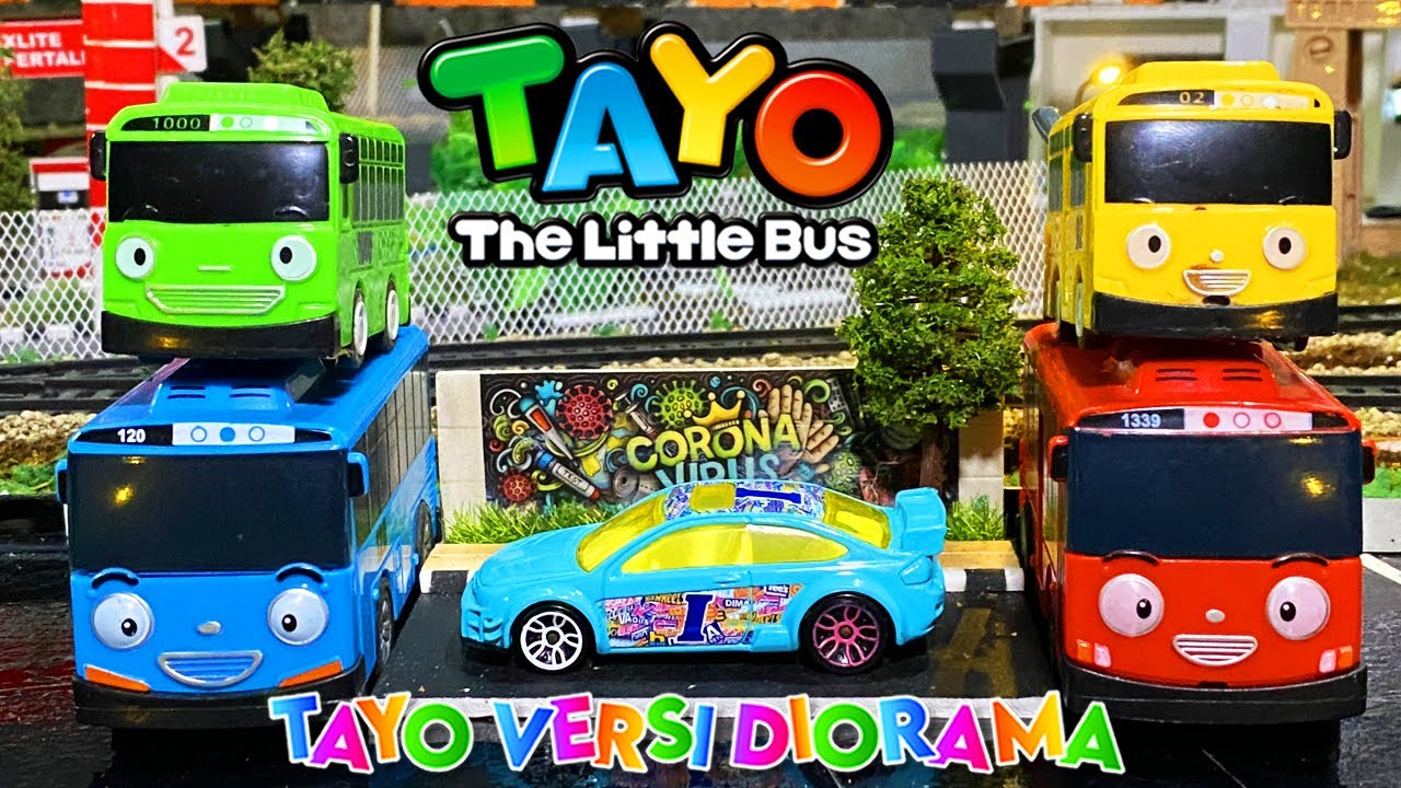 Diorama Miniatur Tayo Cerita Singkat Hari Olah Raga Tayo Merakit ...