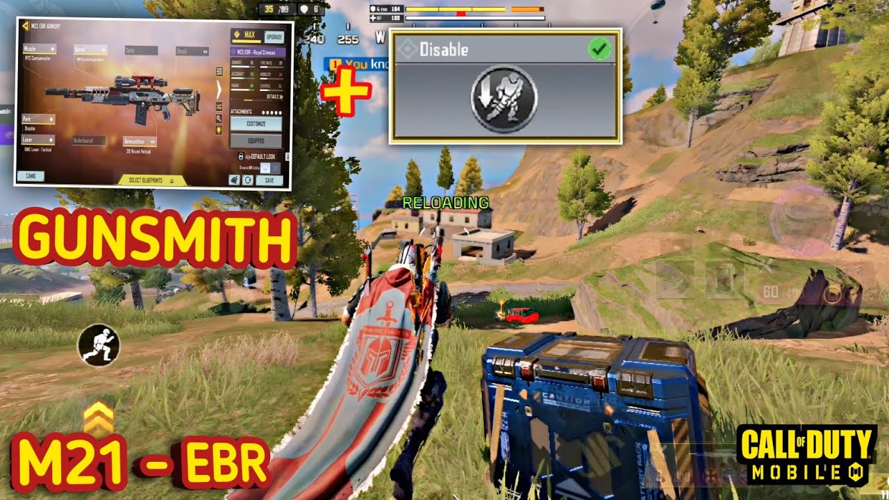 M21-EBR with Disable Perk is UNSTOPPABLE 🔥 | BEST M21-EBR GUNSMITH ...