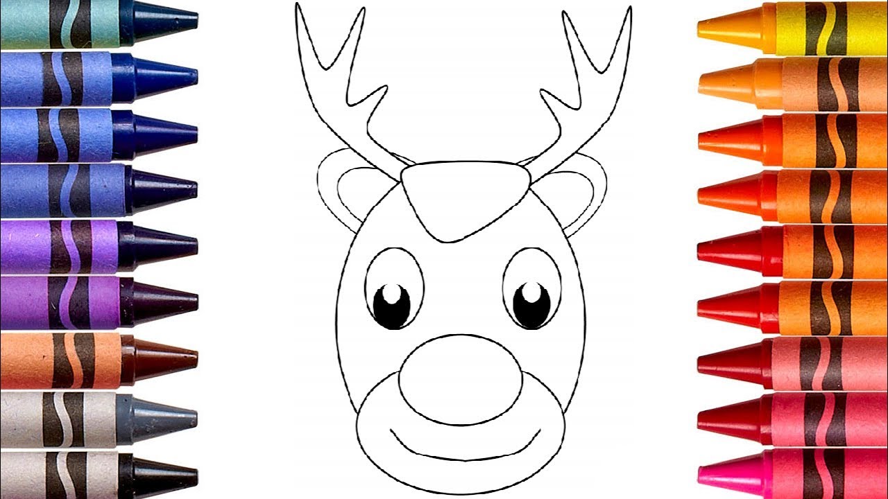 Learning How To Draw Christmas Reindeer - YouTube