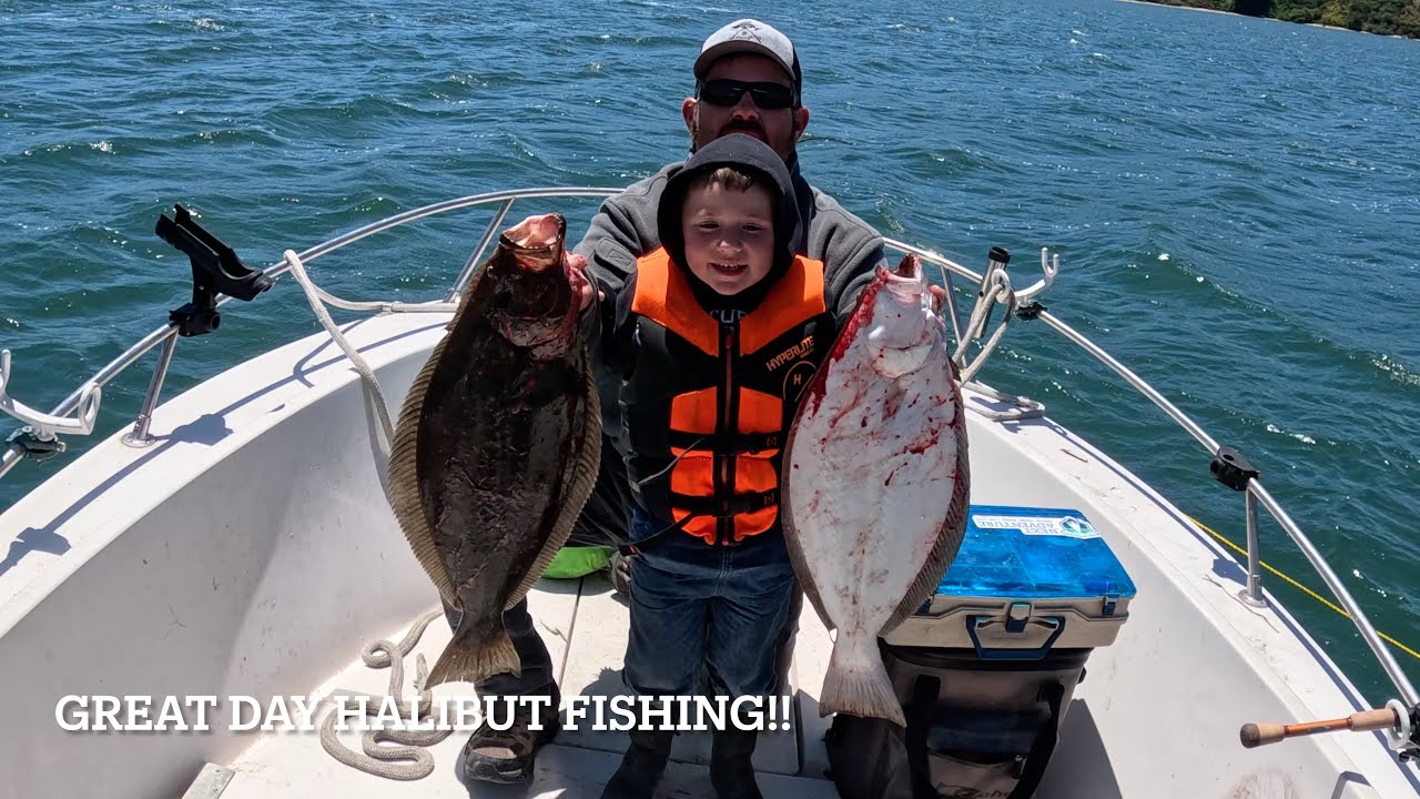 Dylan's first Halibut limit and trip!!! Tomales Bay! - YouTube