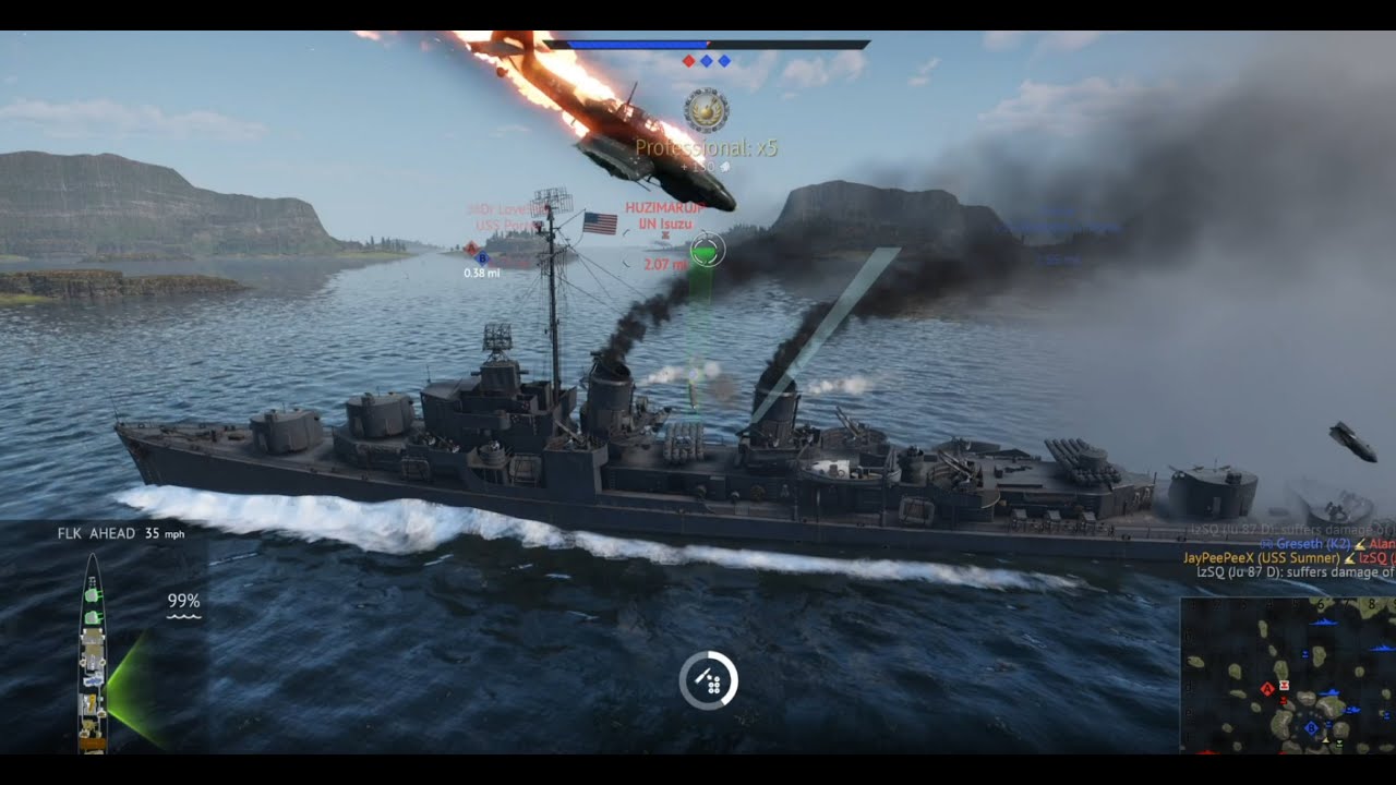 Porter Class Destroyer Does Serious Damage - YouTube