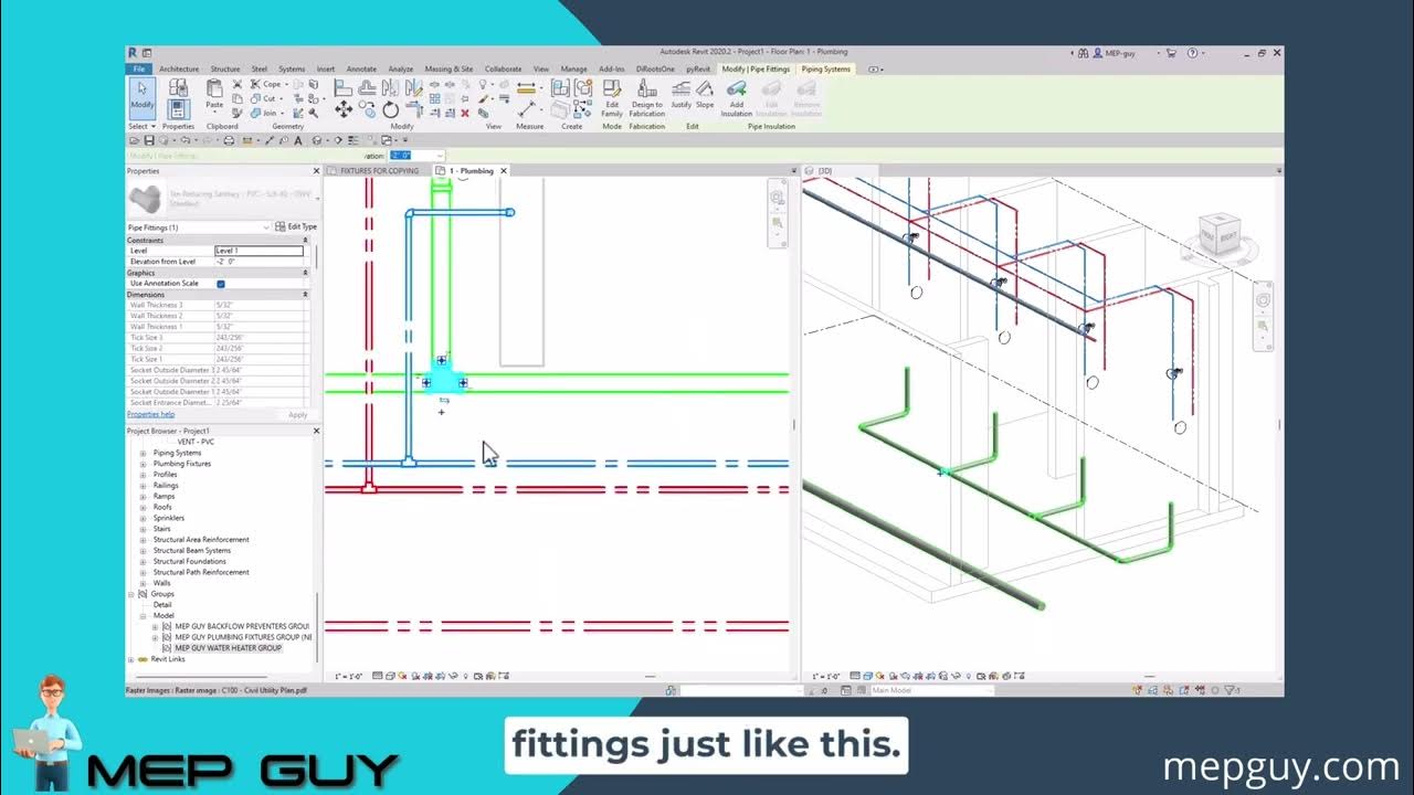 Sanitary Pipe Modeling Tips and Tricks in Revit - YouTube