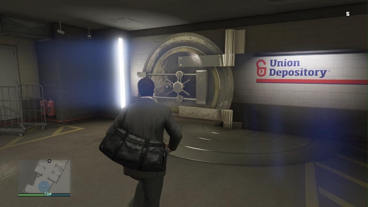 The union depository (easy method) - GTA 5 - YouTube