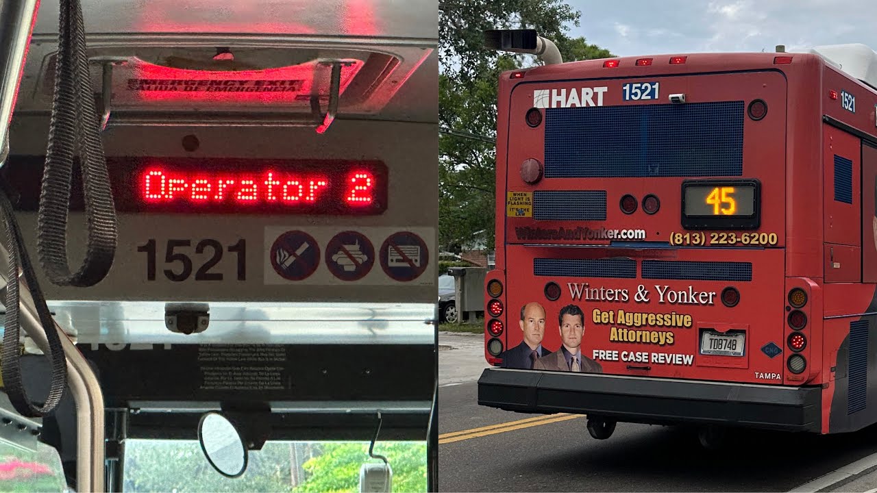 Hart bus #1521 on Route 45 to University Area Transit Center (UATC ...
