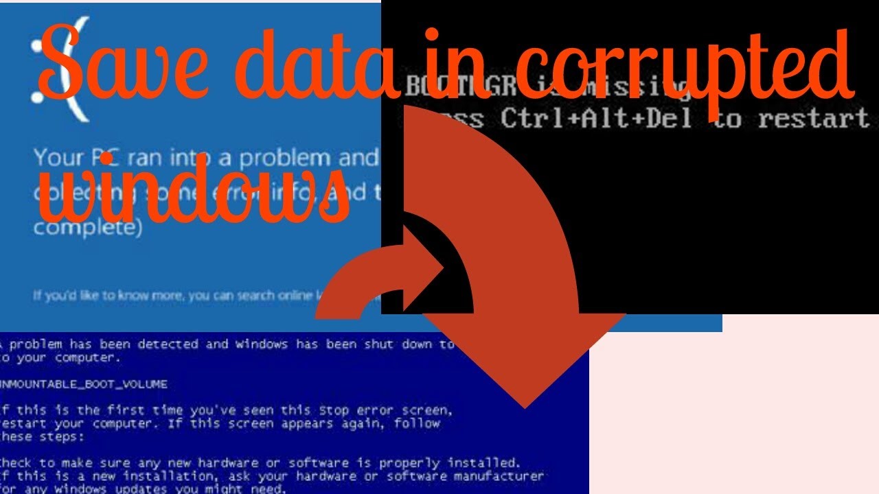how to recover data from corrupted windows - YouTube
