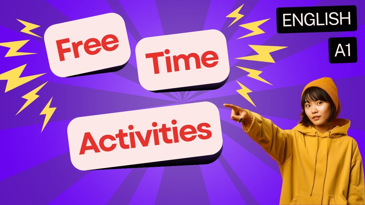 Learn Free Time Activities in English | A1 Beginner Vocabulary Lesson ...
