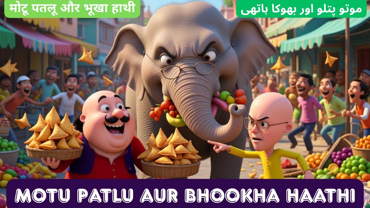 Motu Patlu | Motu Patlu Aur Bhookha Haathi | Gulabi Hathi | Black Hathi ...