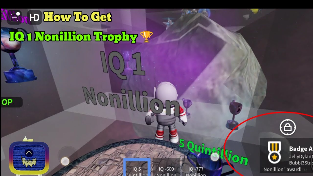 How To Get IQ 1 Nonillion Trophy 🏆 - YouTube