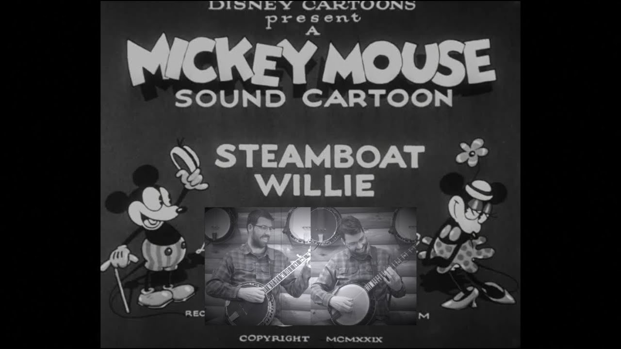 Turkey in the Straw for 2 Banjos feat. Mickey Mouse in Steamboat Willie ...