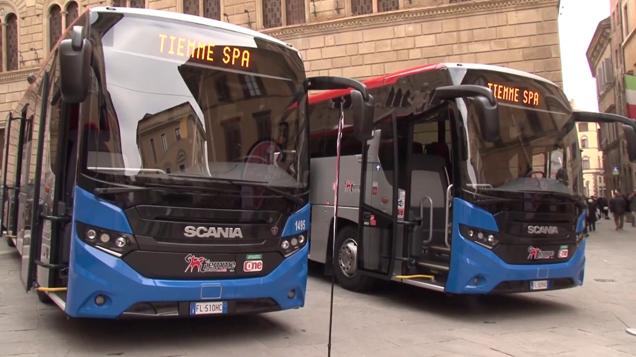 Tiemme, presentati 4 nuovi autobus extraurbani - YouTube