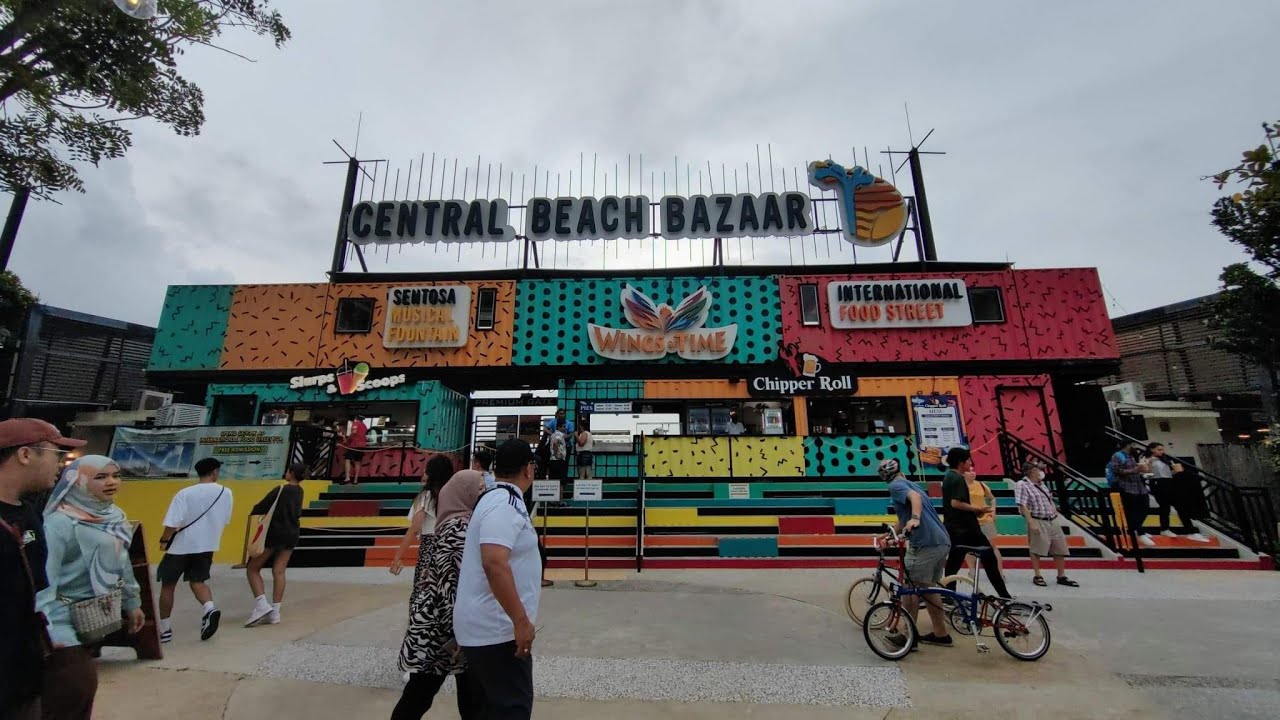 Singapore Travel Vlog: Exploring the Central Beach Bazaar in Sentosa ...