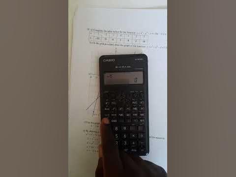 FX -82 MS CALCULATOR SKILLS PART 1: HOW TO FILL IN FUNCTION TABLE USING A CALCULATOR. - YouTube