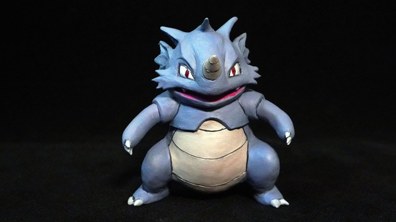 Sculpting Pokemon Rhydon, one of a kind project - YouTube