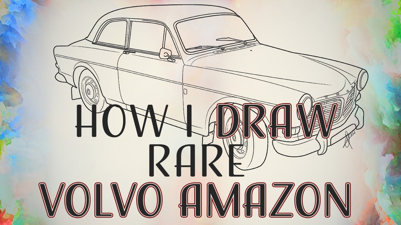 how to draw a classic VOLVO | Raw Draw - YouTube