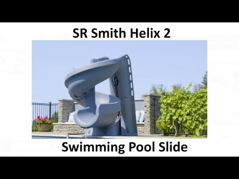 SR Smith Helix 2 Swimming Pool Slide Flume 360 degree turn - YouTube