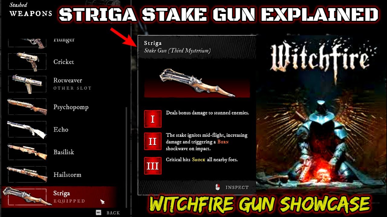 WITCHFIRE - Striga Stake Gun Guide - YouTube
