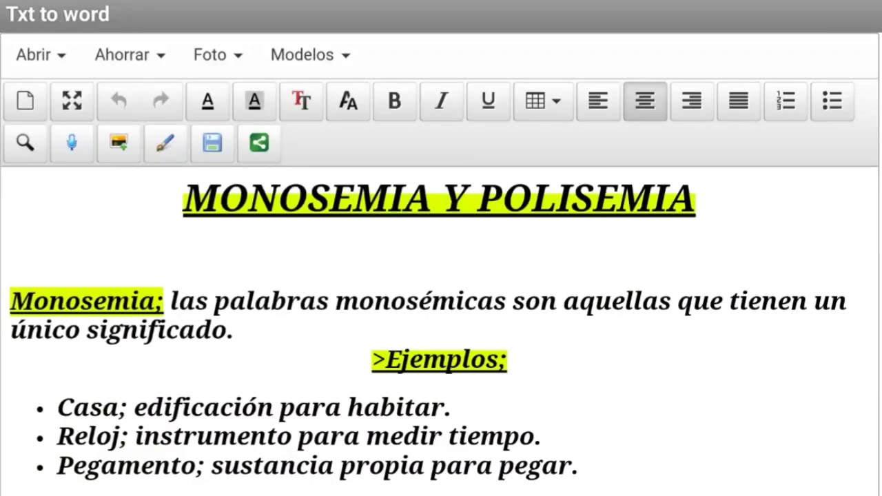 Monosemia y Polisemia (Semántica). - YouTube