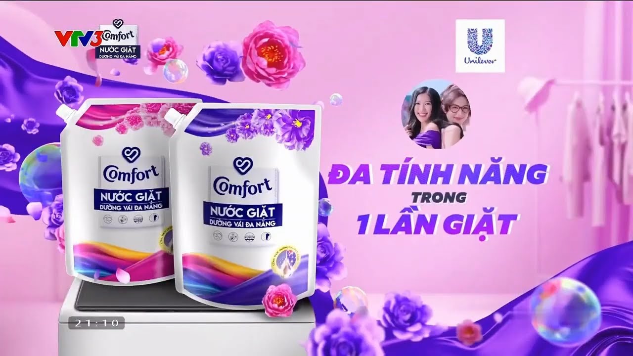 TVC Nước giặt Comfort - Đa tính năng trong 1 lần giặt (15s, 4/2024 ...