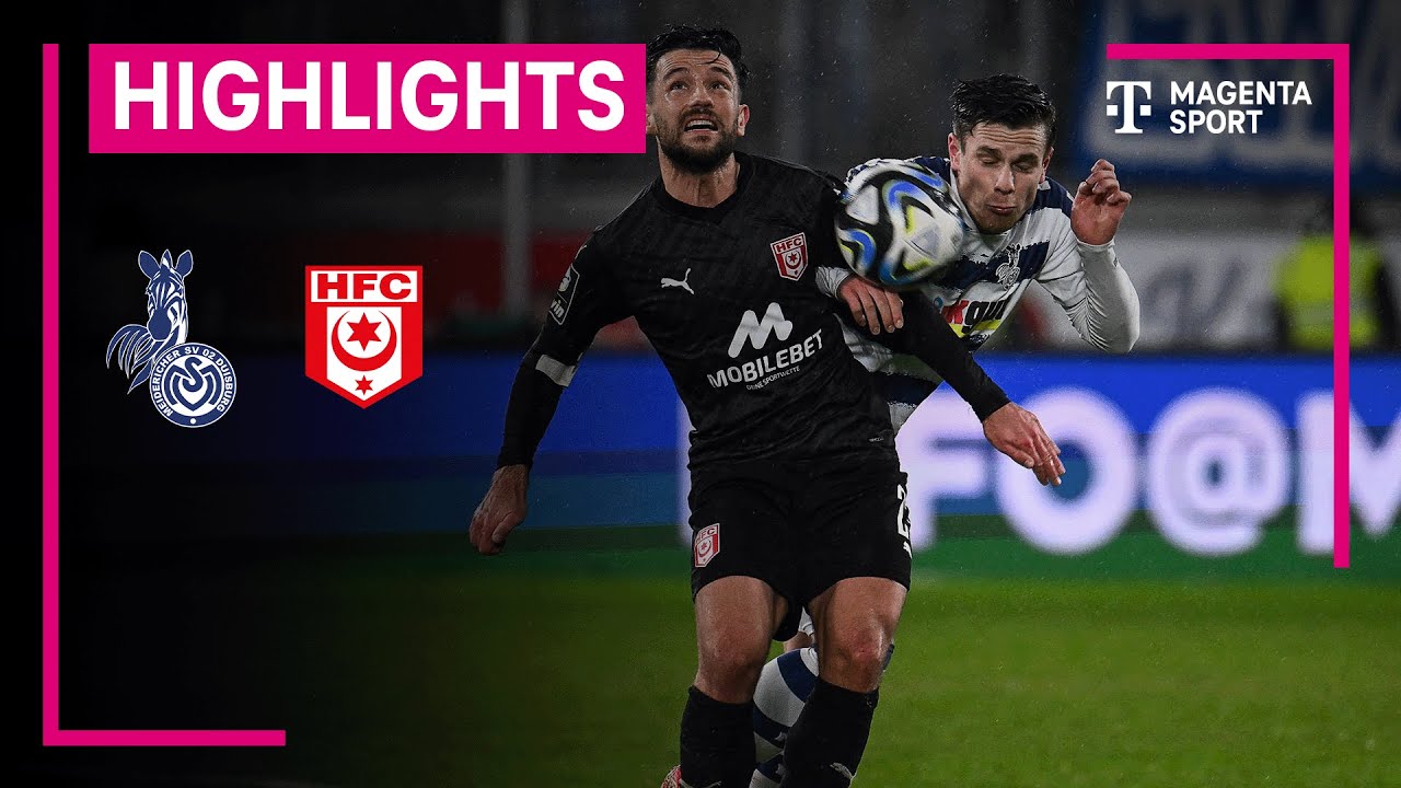 MSV Duisburg - Hallescher FC | Highlights 3. Liga | MAGENTA SPORT - YouTube