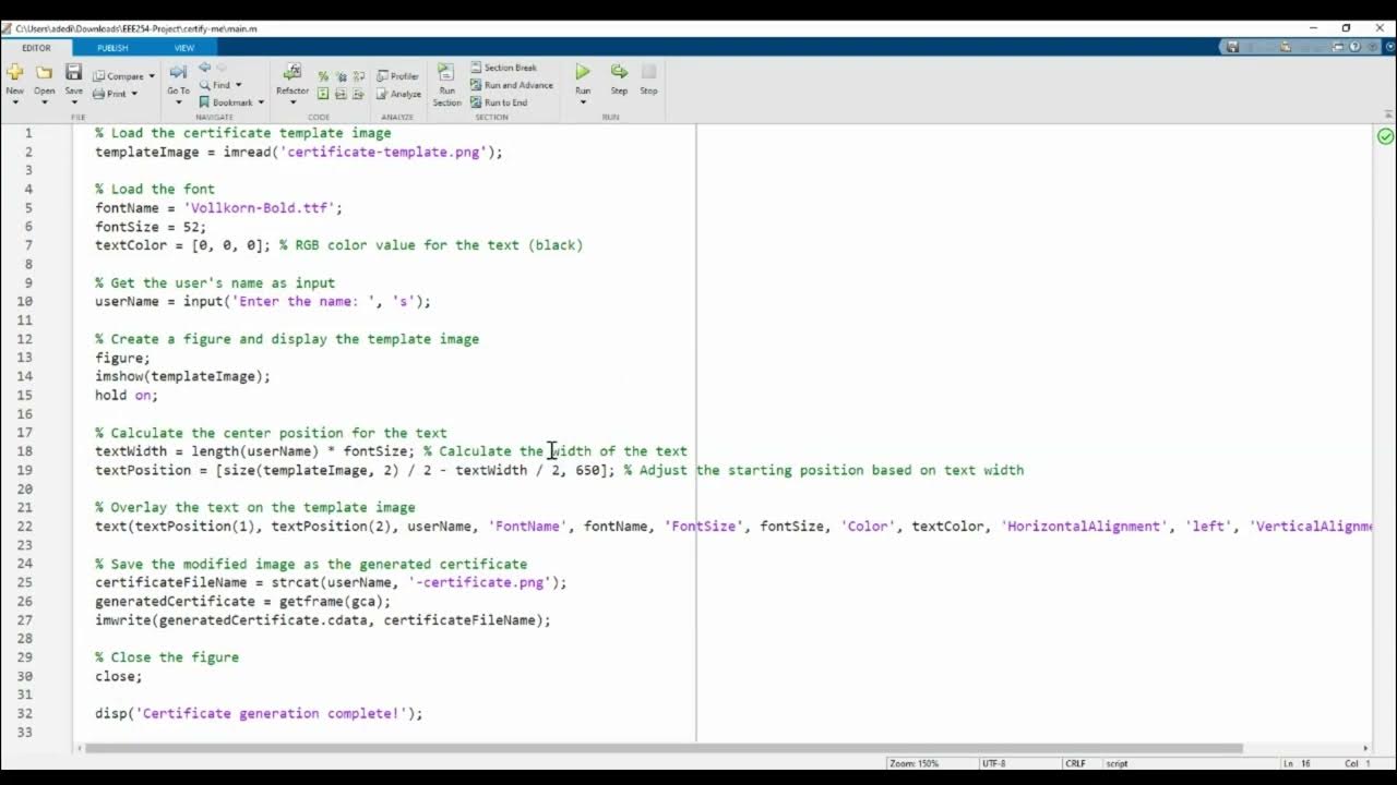 Group 19 Automatic Certificate Generator - YouTube
