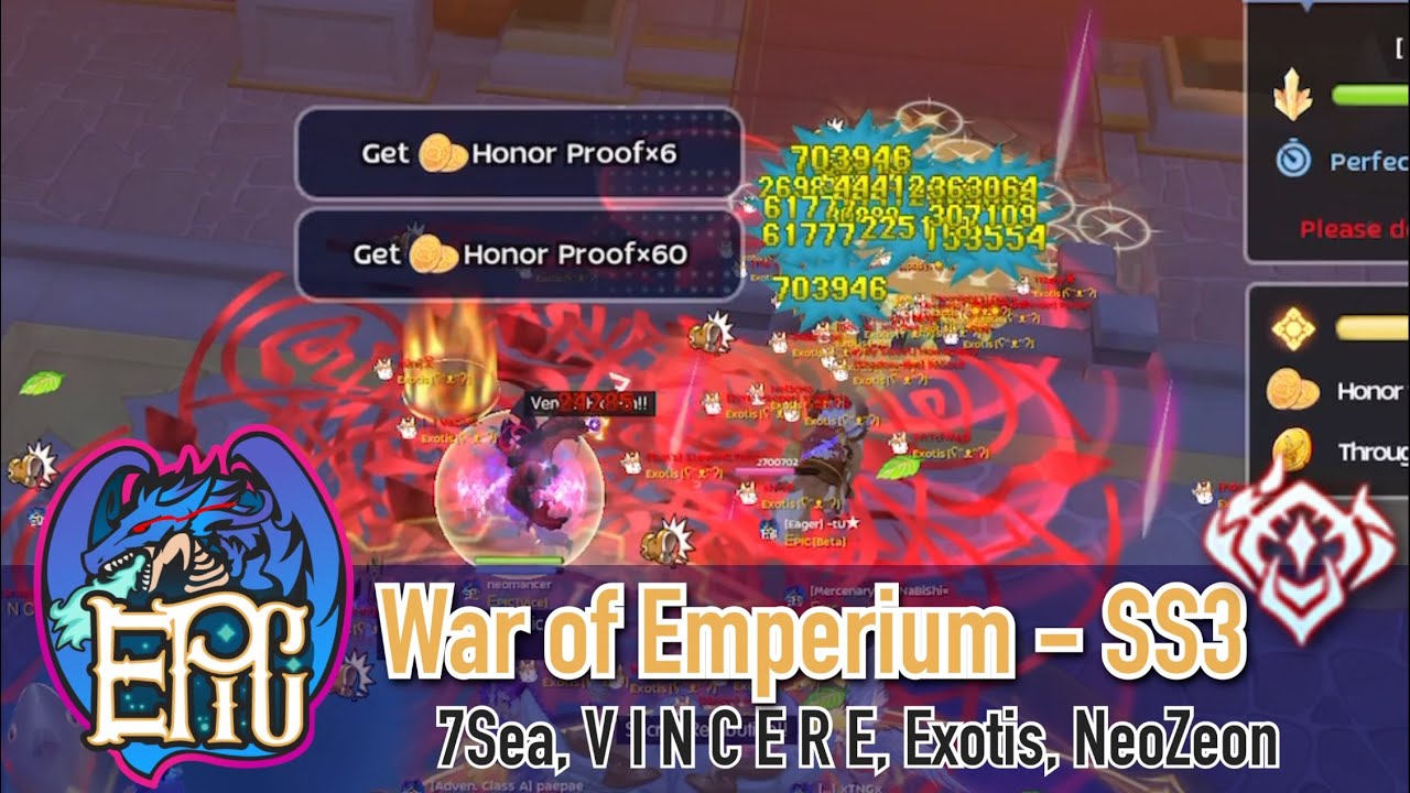[ROM] WOE Season 3 Jormungandr EPIC Guild VS 7Sea, V I N C E R E, Exotis, NeoZeon - 11/01/2024 ...