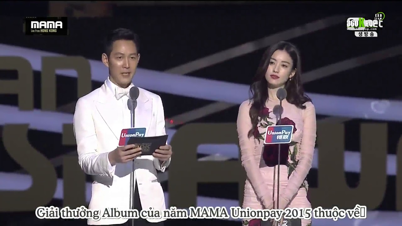 [VIETSUB] 151202 MAMA 2015 EXO - ALBUM OF THE YEAR - YouTube