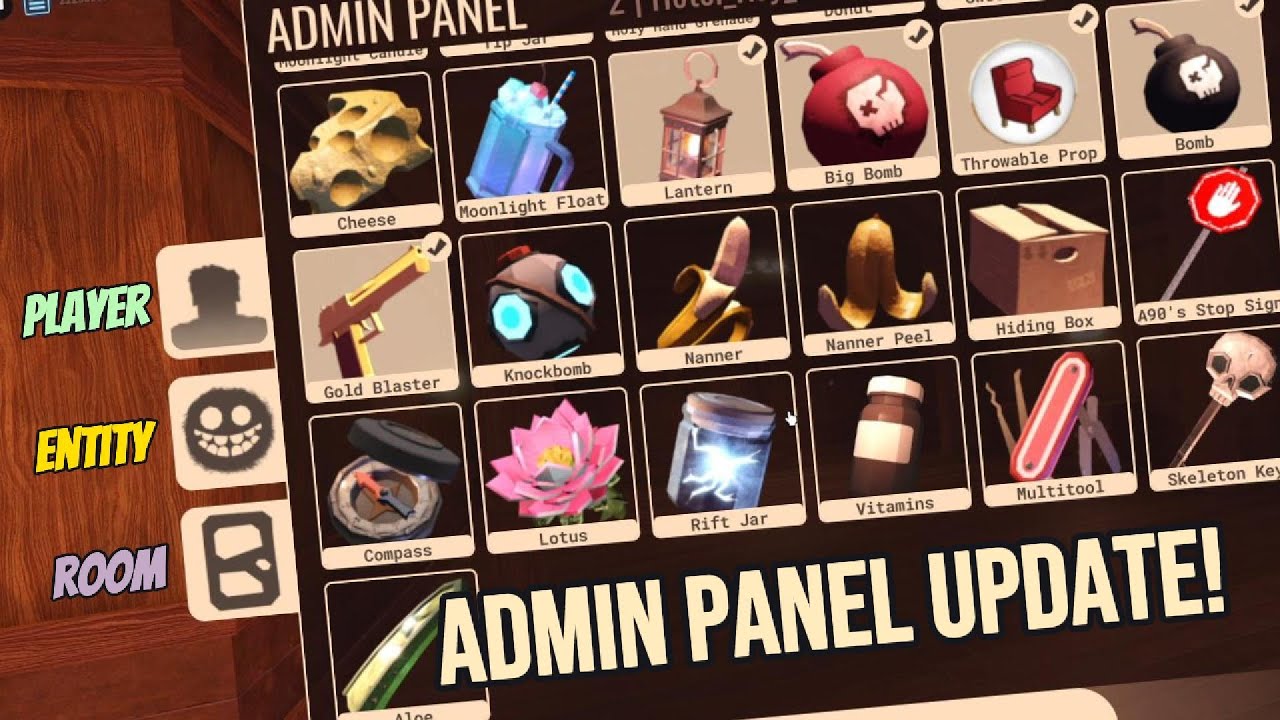 Admin Panel Update: New Items, UI Revamp & More | Roblox DOORS The ...