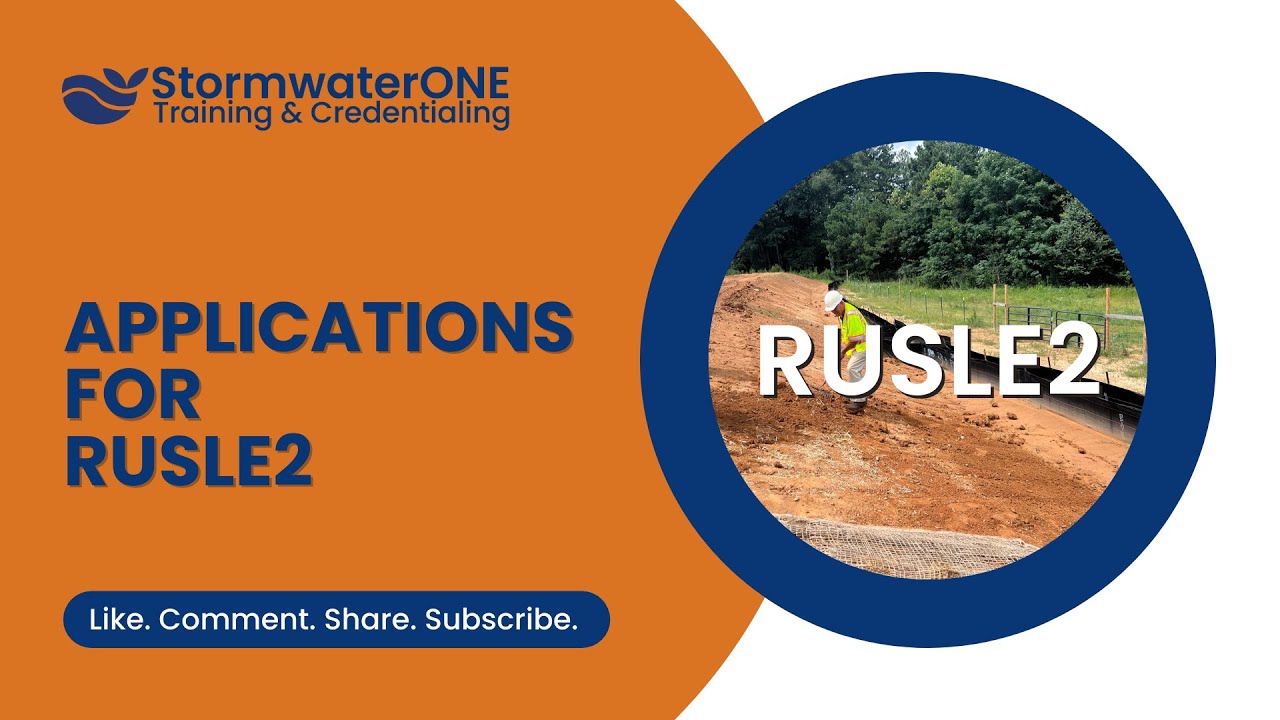 Applications of RUSLE2 - #StormwaterONE #RUSLE2 - YouTube