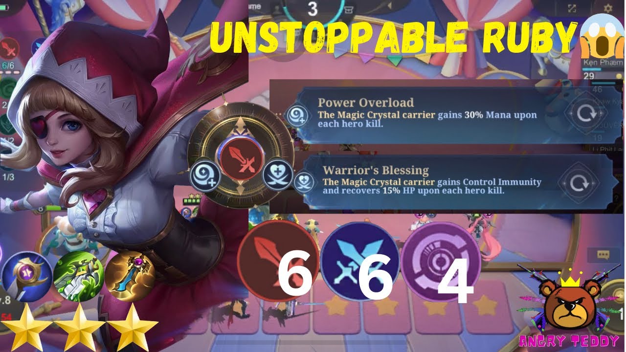 MLBB MAGIC CHESS!!! Unstoppable Ruby😱😱 6 Weapon Master + 6 Assassins ...