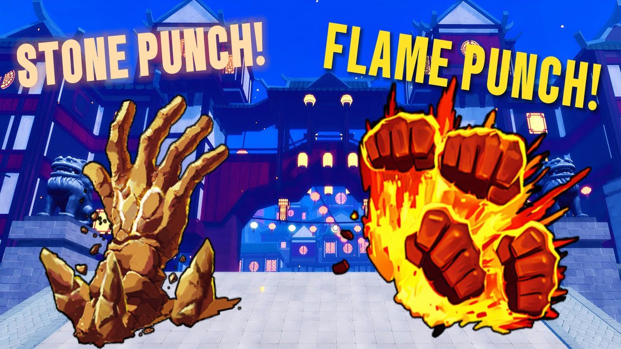 USING STONE PUNCH & FLAME PUNCH IN DEMON BLADE ROBLOX - YouTube