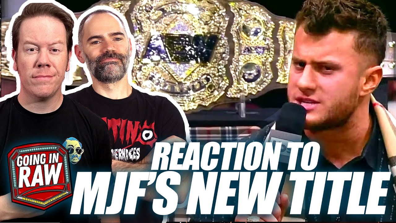 Steve & Larson On MJF's New Custom Burberry AEW World Title - YouTube