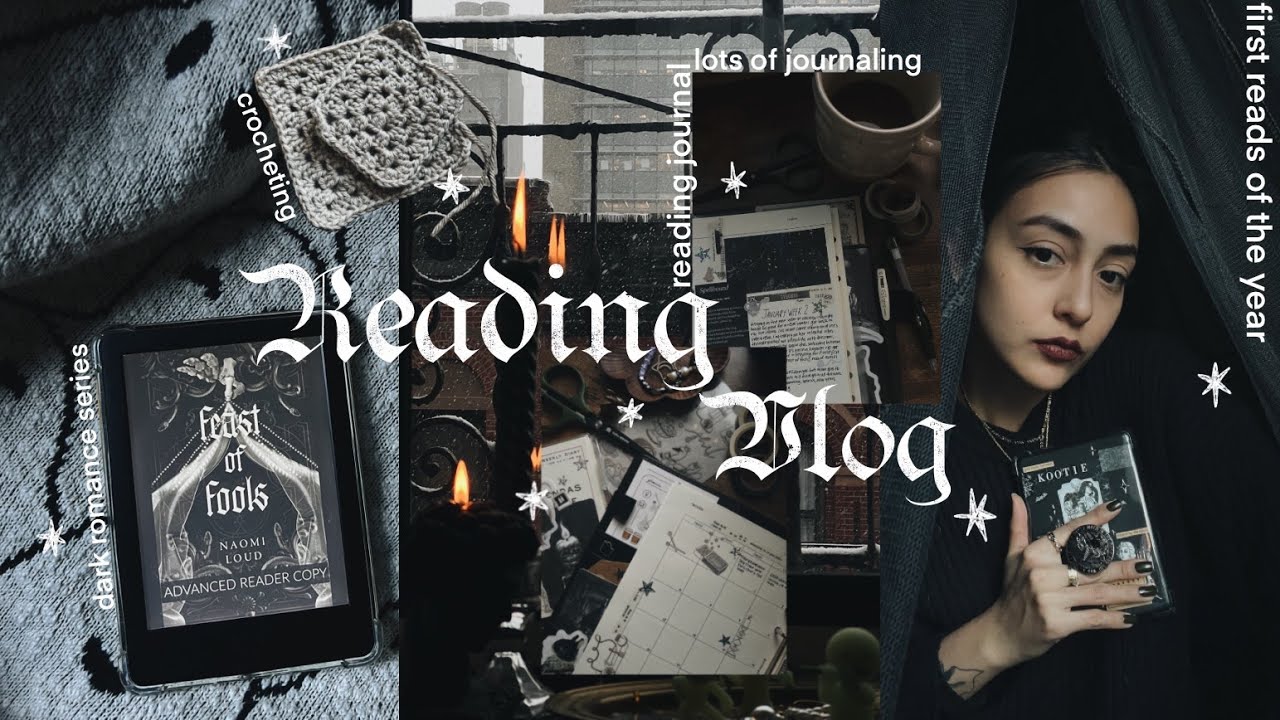 reading vlog romance reads, journaling, granny squares 001 - YouTube